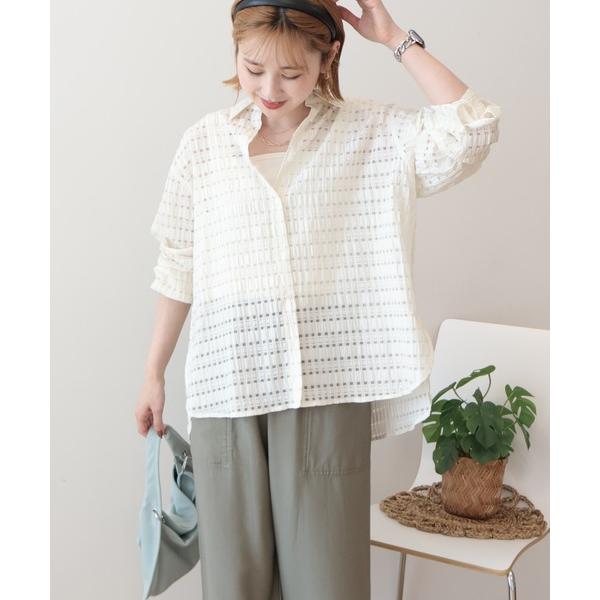 ZOZO問い合わせ番号:104095550ショップ:AMERICAN HOLIC，アメリカンホリックブランド:AMERICAN HOLIC，アメリカンホリック商品名:シアーチェックシャツカテゴリ:トップス>シャツ/ブラウスブランド品番...