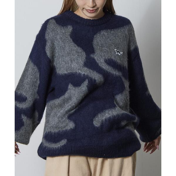 参考価格：5，995円発売時期：2025年09月コンディション：B（目立つ使用感なし）使用感が少ない、または気にならないアイテム袖・袖口：毛玉参考商品名：限定展開 CHOW DOWN/チャウダウン リラックスフィット ジャカード クルーネッ...