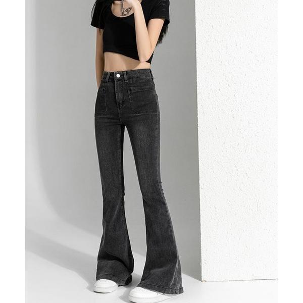 参考価格：4，490円発売時期：2023年11月コンディション：B（目立つ使用感なし）使用感が少ない、または気にならないアイテム後身頃・前身頃：汚れ参考商品名：【お気に入り2万突破！】レディース 美シルエットフレアハイウエストデニムパンツ ...