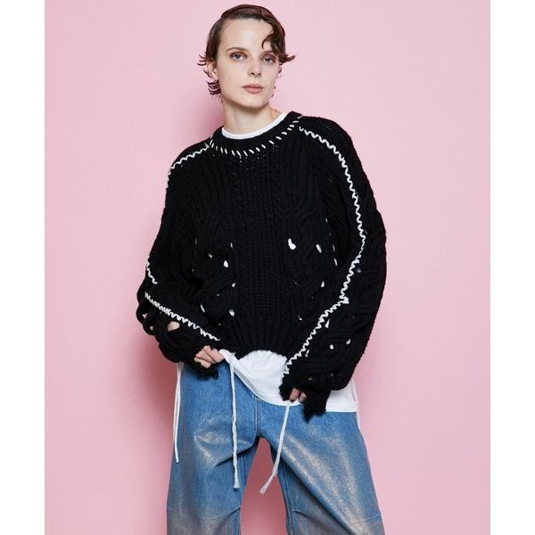 参考価格：19，800円発売時期：2023年09月コンディション：A（使用感なし）数回使用した程度で使用感が感じられないアイテム参考商品名：Hand Stitch Popcorn Cable Knit/ハンドステッチポップコーンケーブルニッ...