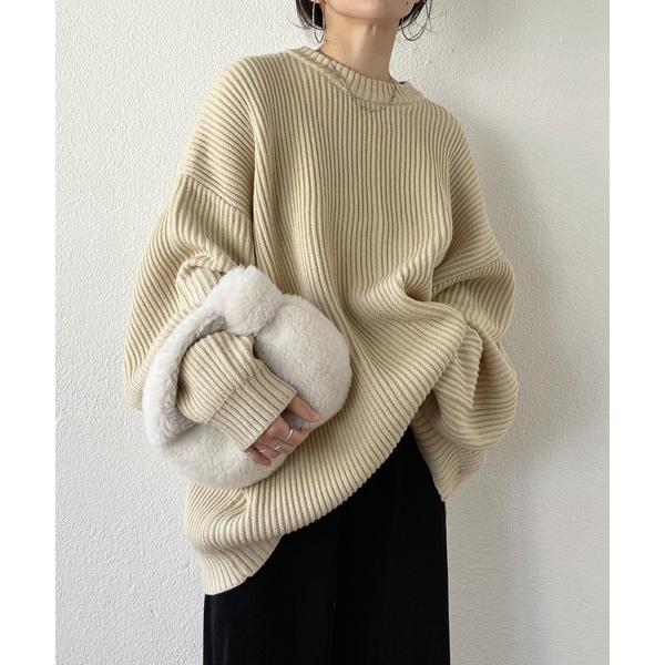 参考価格：7，480円発売時期：2023年12月コンディション：B（目立つ使用感なし）使用感が少ない、または気にならないアイテム全体的：毛玉袖：ほつれ参考商品名：perfect silhouette super over knit / パー...