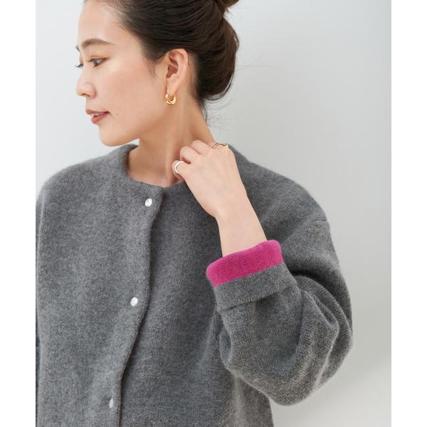 『セール実施中』参考価格：9，900円発売時期：2024年08月コンディション：B（目立つ使用感なし）使用感が少ない、または気にならないアイテム全体的：毛玉参考商品名：2層スムース編みニットブルゾン参考品番：24080700601030【商...