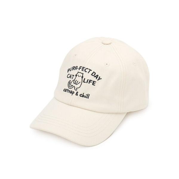 『タイムセール実施中』ZOZO問い合わせ番号:104131263ショップ:WORLD ONLINE STORE SELECT，ワールドオンラインストアセレクトブランド:ITS'DEMO，イッツデモ商品名:刺繍猫キャップカテゴリ:帽子>...