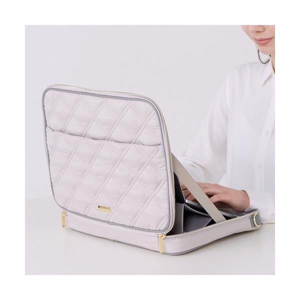 ZOZO問い合わせ番号:104131621ショップ:Francfranc，フランフランブランド:Francfranc，フランフラン商品名:ノーブルキルト PCケース 13〜14インチ ベージュ 34×25cm パソコンケース ノートパソコン...