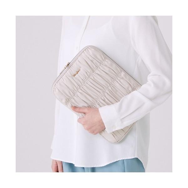 ZOZO問い合わせ番号:104131636ショップ:Francfranc，フランフランブランド:Francfranc，フランフラン商品名:ギャザー タブレットケース 2 ライトピンク 11インチ 20×28cm 収納ポケット付きカテゴリ:P...