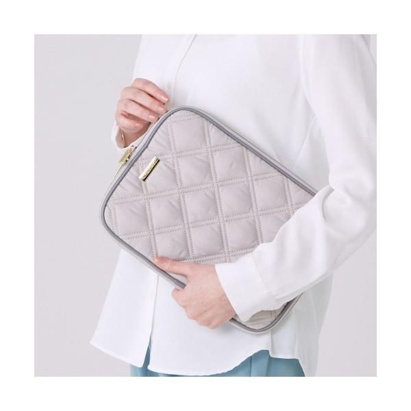 ZOZO問い合わせ番号:104131639ショップ:Francfranc，フランフランブランド:Francfranc，フランフラン商品名:ノーブルキルト タブレットケース ベージュ 11インチ 20×28cm 収納ポケット付き パソコンケー...