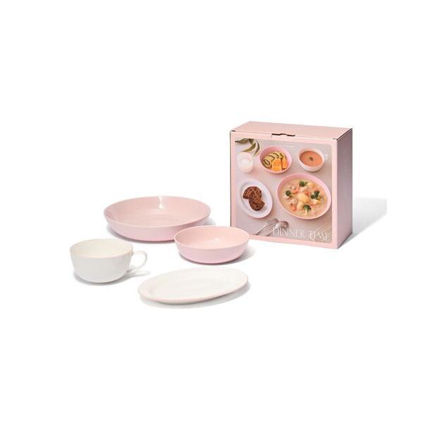 ZOZO問い合わせ番号:104131692ショップ:Francfranc，フランフランブランド:Francfranc，フランフラン商品名:スターター4点セット ディナータイム ピンク 食器 レンジ対応 食洗機対応 皿カテゴリ:食器/キッチン...