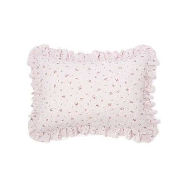 ZOZO問い合わせ番号:104131699ショップ:Francfranc，フランフランブランド:Francfranc，フランフラン商品名:フリル ガーゼ スモールフラワー まくらカバー ピンク 綿100％ 小花柄 さらさらカテゴリ:インテリ...