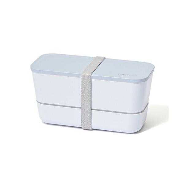 ZOZO問い合わせ番号:104131711ショップ:Francfranc，フランフランブランド:Francfranc，フランフラン商品名:ロゴ ランチボックス 2段 ブルー 弁当箱 2段 ピクニック ランチカテゴリ:食器/キッチン>キ...