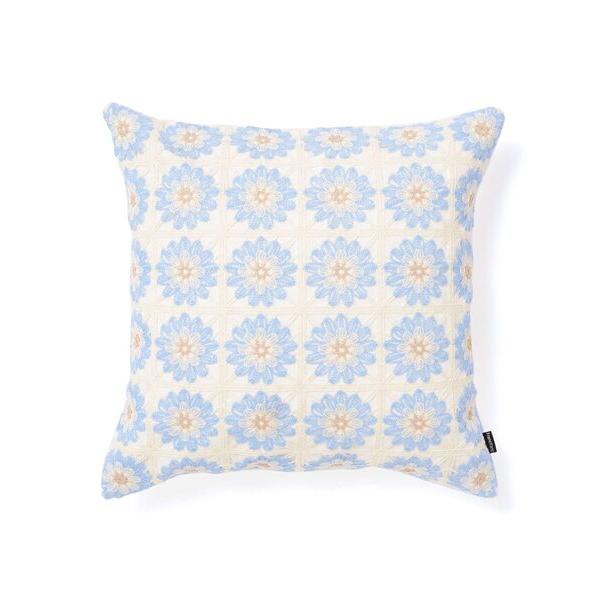 ZOZO問い合わせ番号:104131737ショップ:Francfranc，フランフランブランド:Francfranc，フランフラン商品名:マシンクロシェ クッションカバー 450×450 ホワイト×ブルー（022）カテゴリ:インテリア&gt...