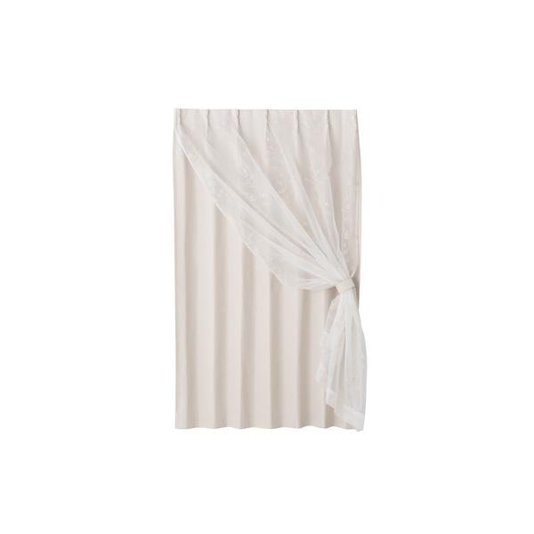 ZOZO問い合わせ番号:104131773ショップ:Francfranc，フランフランブランド:Francfranc，フランフラン商品名:イリス×フローラ ダブルカーテン H1780×W1000 ライトベージュ 新生活 遮光 遮光カーテン ...