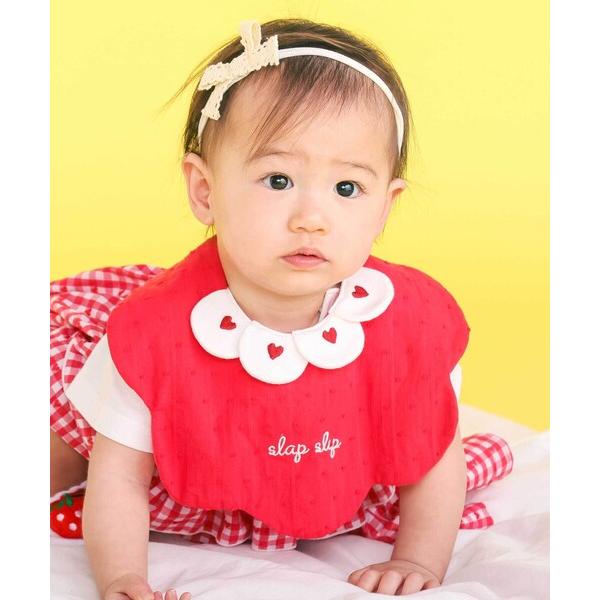 ※このアイテムは返品・交換対象外商品です。ZOZO問い合わせ番号:104132018ショップ:BEBE ONLINE STORE，ベベ オンラインストアブランド:SLAP SLIP BABY，スラップスリップベビー商品名:ハート刺しゅう襟付...