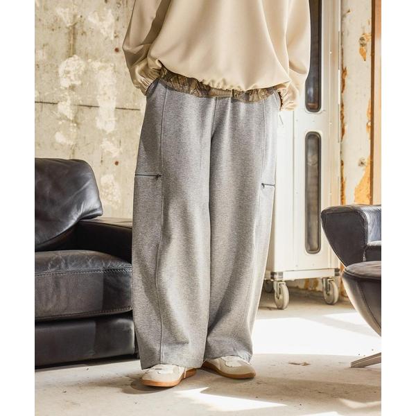 ZOZO問い合わせ番号:104132304ショップ:niko and...，ニコアンドブランド:niko and...，ニコアンド商品名:ワイドジップスウェットパンツカテゴリ:パンツ>スウェットパンツブランド品番:645772素材:本...