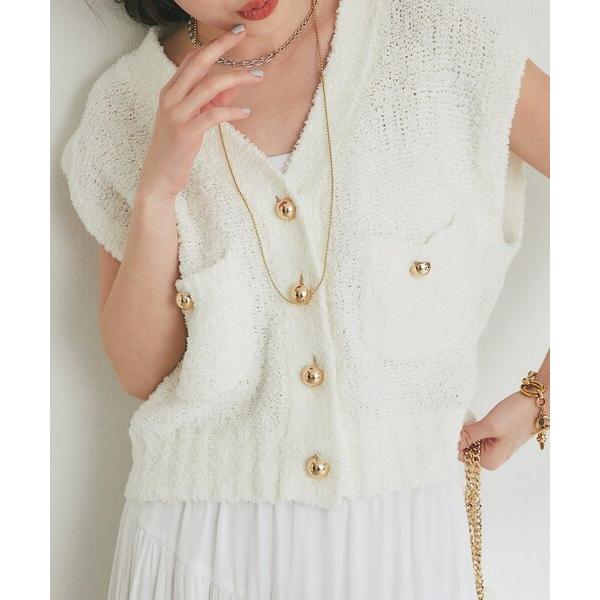『タイムセール実施中』ZOZO問い合わせ番号:104133217ショップ:La boutique BonBon，ラブティックボンボンブランド:La boutique BonBon，ラブティックボンボン商品名:【着回し力抜群】ペーパーヤーンニ...