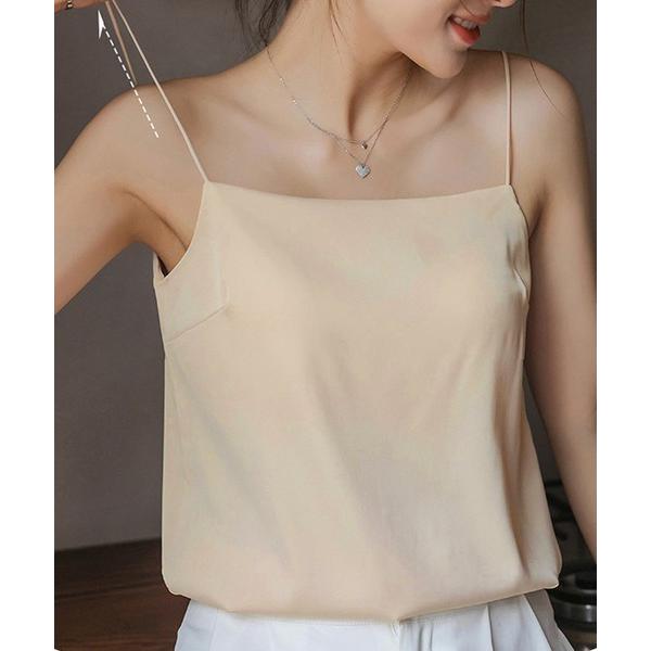 『タイムセール実施中』ZOZO問い合わせ番号:104133339ショップ:Ada.，エイダブランド:CLOTHY，クロシィ商品名:【上品なツヤ感が魅力】カップインサテンライクキャミソールカテゴリ:トップス>キャミソールブランド品番:C...