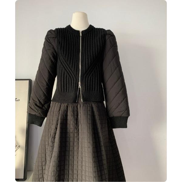 『タイムセール実施中』ZOZO問い合わせ番号:104133525ショップ:Bonjour Sagan，ボンジュールサガンブランド:I.O.E，アイオイ商品名:キルティング フレアスカート セットアップカテゴリ:ジャケット/アウター>ノ...