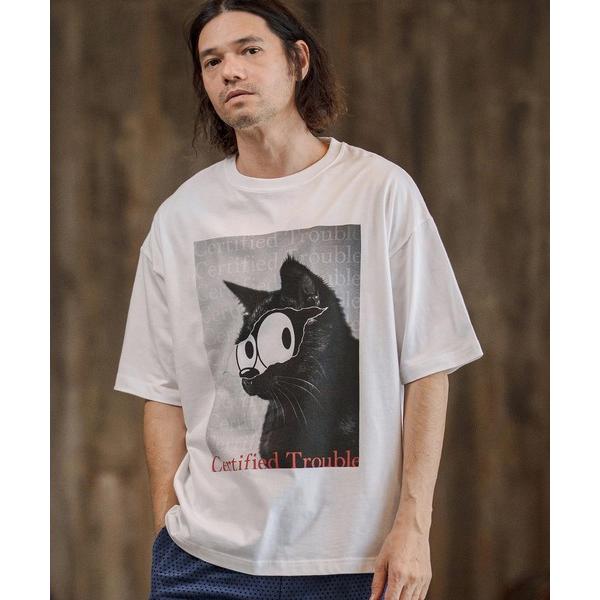 ZOZO問い合わせ番号:104133620ショップ:CAMBIO，カンビオブランド:CAMBIO，カンビオ商品名:mt10262- ビッグシルエットプリントT（Certified Trouble） Tシャツ(CASD-168)カテゴリ:トッ...