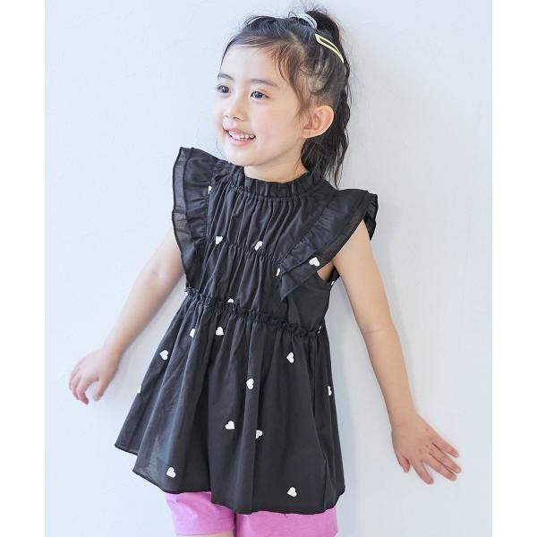 ZOZO問い合わせ番号:104134146ショップ:devirock，デビロックブランド:devirock，デビロック商品名:綿100% おめかし ハート総柄プリント ティアード さらっと軽やかチュニックカテゴリ:トップス>シャツ/ブ...