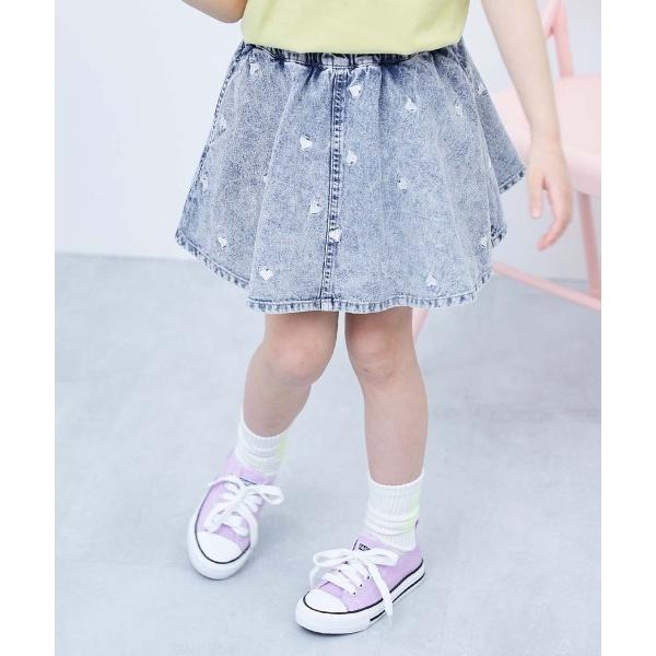 ZOZO問い合わせ番号:104134161ショップ:devirock，デビロックブランド:devirock，デビロック商品名:ハート刺繍 ライトオンスデニムスカッツカテゴリ:スカート>デニムスカートブランド品番:1GBT19372素材...