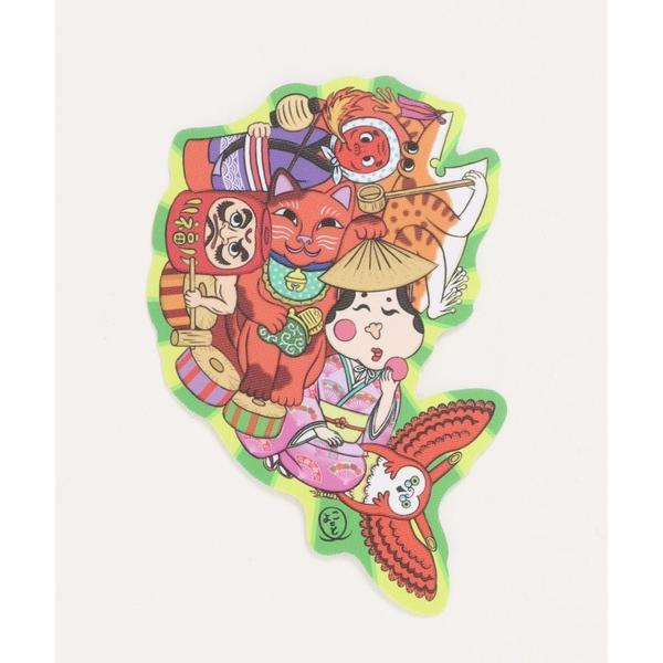 ZOZO問い合わせ番号:104134195ショップ:チャイハネ，チャイハネブランド:カヤ，カヤ商品名:【鈴木ひょっとこ×倭物やカヤ】大漁ステッカーカテゴリ:雑貨/ホビー>ステッカー/テープブランド品番:7GSP6102素材:クロス材原...