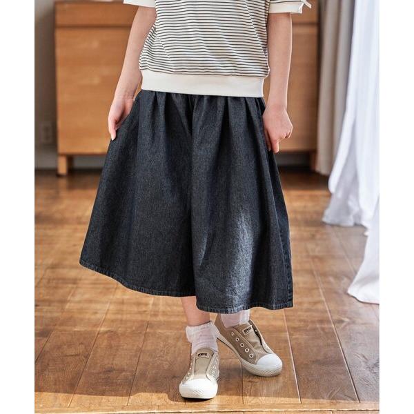 ZOZO問い合わせ番号:104134378ショップ:ikka LOUNGE，イッカラウンジブランド:ikka，イッカ商品名:ライトデニムボリュームスカーチョ（120~160cm）カテゴリ:スカート>スカートブランド品番:1326040...