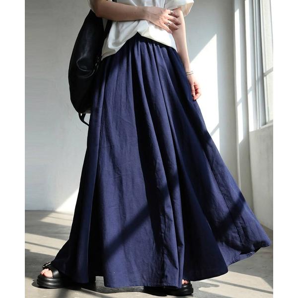 『タイムセール実施中』ZOZO問い合わせ番号:104134536ショップ:antiqua，アンティカブランド:antiqua，アンティカ商品名:リネン混素材 ロング スカートカテゴリ:スカート>スカートブランド品番:AY-00088素...