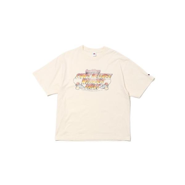 ZOZO問い合わせ番号:104134897ショップ:FRUIT OF THE LOOM，フルーツオブザルームブランド:FRUIT OF THE LOOM，フルーツオブザルーム商品名:19/-スラブ天竺Tシャツ5 / 半袖 ロゴ＆メッセージ ...