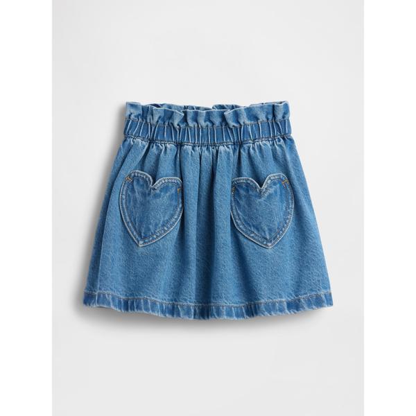 『タイムセール実施中』ZOZO問い合わせ番号:104135396ショップ:GAP，ギャップブランド:GAP，ギャップ商品名:ハートポケット デニムスカート (幼児・ベビー)カテゴリ:スカート>スカートブランド品番:881740素材:コ...