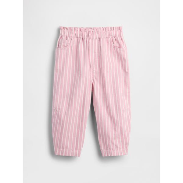 ZOZO問い合わせ番号:104135404ショップ:GAP，ギャップブランド:GAP，ギャップ商品名:プルオン ストライプ バレルデニム (幼児・ベビー)カテゴリ:パンツ>デニムパンツブランド品番:881794素材:コットン100%カ...