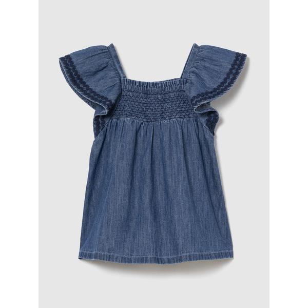 『タイムセール実施中』ZOZO問い合わせ番号:104135442ショップ:GAP，ギャップブランド:GAP，ギャップ商品名:スモッキングギャザー デニムワンピース (ベビー)カテゴリ:ワンピース/ドレス>ワンピースブランド品番:883...