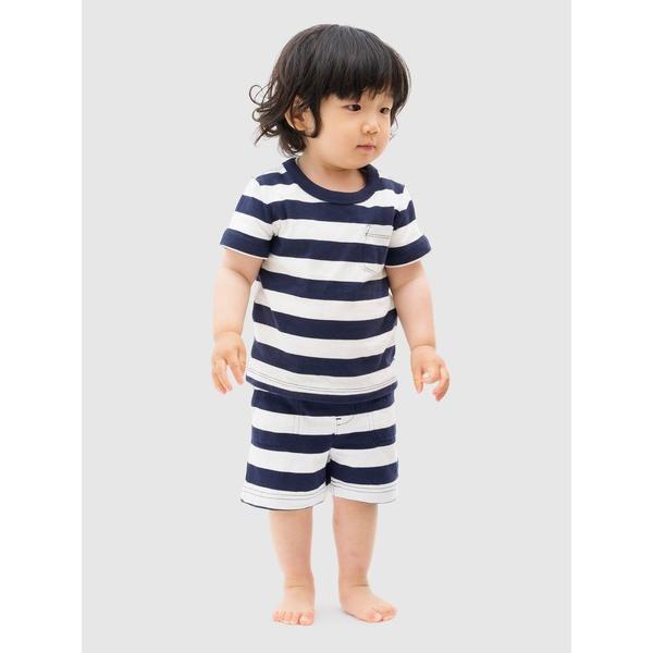 『タイムセール実施中』ZOZO問い合わせ番号:104135461ショップ:GAP，ギャップブランド:GAP，ギャップ商品名:ブラナン フェイバリット ストライプ プルオンショートパンツ (幼児・ベビー)カテゴリ:パンツ>その他パンツブ...