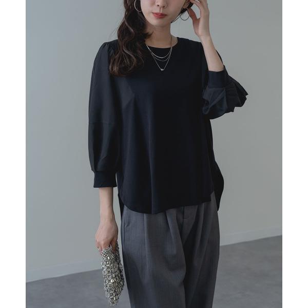『タイムセール実施中』ZOZO問い合わせ番号:104135887ショップ:Ada.，エイダブランド:ANNA LUNA，アンナルナ商品名:【ANNA LUNA】袖異素材 × バックジップ がポイントの プルオーバーカテゴリ:トップス>...