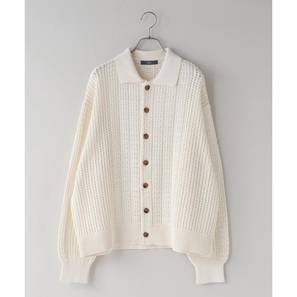 ZOZO問い合わせ番号:104136237ショップ:LOWRYS FARM，ローリーズファームブランド:LOWRYS FARM，ローリーズファーム商品名:【LFM(U)】クロシェアミニットポロカーディガンＬＳ【UNISEX】　 656160...