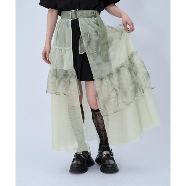 ZOZO問い合わせ番号:104136282ショップ:HARE，ハレブランド:HARE，ハレ商品名:アソートチュールティアードベルトスカート(HARE)カテゴリ:スカート>スカートブランド品番:653935素材:【ブラック09 】 スカ...