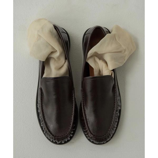 ZOZO問い合わせ番号:104137028ショップ:eim，エイムブランド:lawgy，ラウジー，eim，エイム商品名:gathered toe accent loafer / ギャザードトゥアクセントローファーカテゴリ:シューズ>ロ...