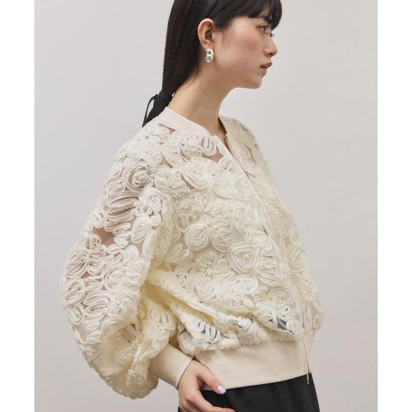 ZOZO問い合わせ番号:104137156ショップ:ADAM ET ROPE'，アダムエロペブランド:ADAM ET ROPE'，アダムエロペ商品名:ラインアートレースブルゾンカテゴリ:ジャケット/アウター>ブルゾンブランド品番:20...