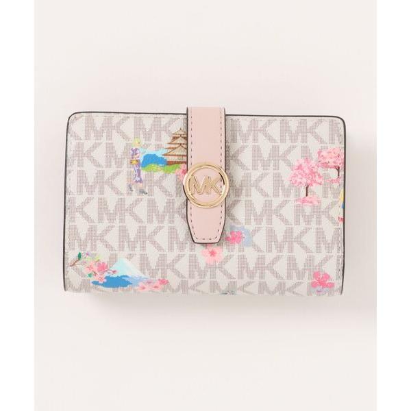 『セール実施中』ZOZO問い合わせ番号:104137315ショップ:MICHAEL KORS，マイケル・コースブランド:MICHAEL KORS，マイケルコース商品名:GREENWICH タブ ジップアラウンド ウォレット ミディアムカテゴ...