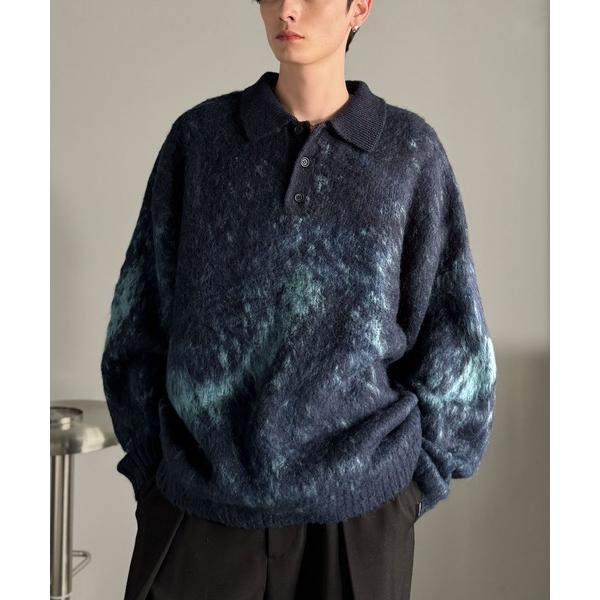 参考価格：5，998円発売時期：2025年10月コンディション：A（使用感なし）数回使用した程度で使用感が感じられないアイテム参考商品名：「まるで毛布。」モヘアライクシャギー素材オーバーサイズニットポロシャツ／Mohair-Like Sha...