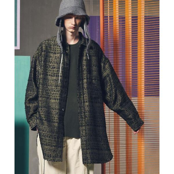 参考価格：28，930円発売時期：2023年07月コンディション：A（使用感なし）数回使用した程度で使用感が感じられないアイテム参考商品名：《UNISEX》Prime-Over Nep Jacquard Shirt Coat/ネップジャガー...