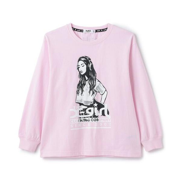 ZOZO問い合わせ番号:104173321ショップ:X-girl Stages，エックスガール ステージスブランド:X-girl Stages，エックスガールステージス商品名:スケボーガールイラスト 長袖Tシャツカテゴリ:トップス>T...