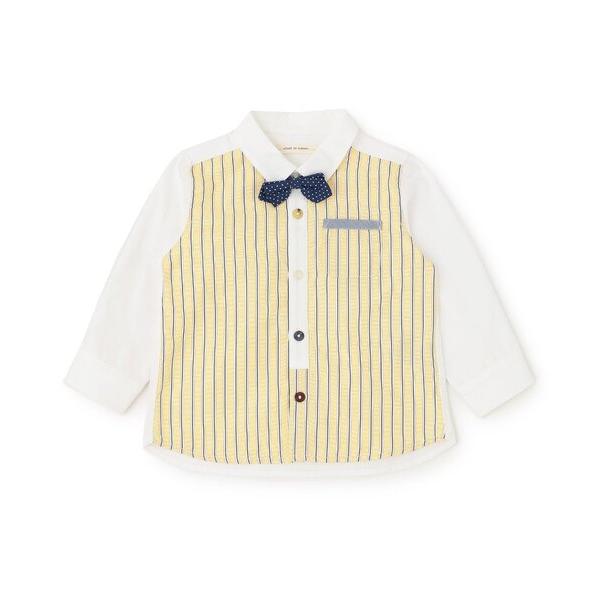 ZOZO問い合わせ番号:104173350ショップ:sense of wonder，センスオブワンダーブランド:sense of wonder，センスオブワンダー商品名:蝶ネクタイつきシャツカテゴリ:トップス>シャツ/ブラウスブランド...