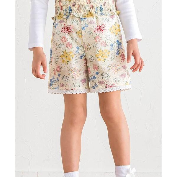 ZOZO問い合わせ番号:104173461ショップ:BEBE ONLINE STORE，ベベ オンラインストアブランド:BeBe，ベベ商品名:【お揃い】リップルマルシェフラワーショートパンツ(90~150cm)カテゴリ:パンツ>その他...