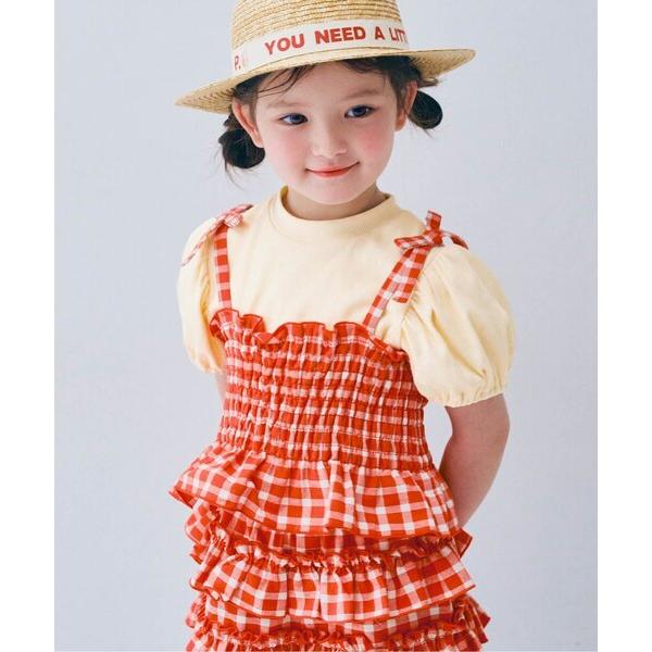 ZOZO問い合わせ番号:104173531ショップ:F.O.Online Store，エフオーオンラインストアブランド:p.premier，ピードットプルミエ商品名:先染めチェックのシャーリングビスチェ＆トップスセットカテゴリ:トップス&g...