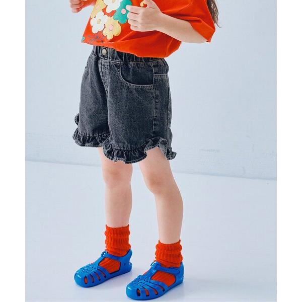 ZOZO問い合わせ番号:104173536ショップ:F.O.Online Store，エフオーオンラインストアブランド:p.premier，ピードットプルミエ商品名:カラーツイル＆デニムラウンドヘムフリルショートパンツカテゴリ:パンツ&gt...