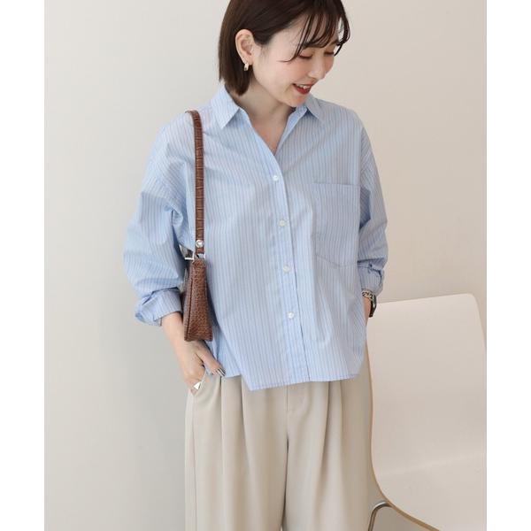 『タイムセール実施中』ZOZO問い合わせ番号:104173567ショップ:AMERICAN HOLIC，アメリカンホリックブランド:AMERICAN HOLIC，アメリカンホリック商品名:【イージーケア】ショート丈ストライプシャツカテゴリ:...