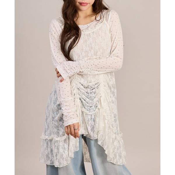 『タイムセール実施中』ZOZO問い合わせ番号:104173680ショップ:apres jour mignon，アプレジュールミニョンブランド:apres jour mignon，アプレジュールミニョン商品名:ドロストキャミチュニックカテゴリ...