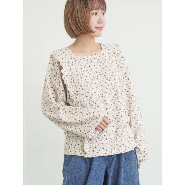 ZOZO問い合わせ番号:104173718ショップ:Samansa Mos2，サマンサ モスモスブランド:Samansa Mos2，サマンサ モスモス商品名:ワッフルローズ柄前後2WAYカットソーカテゴリ:トップス>Tシャツ/カットソ...