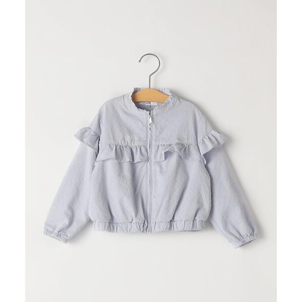 ZOZO問い合わせ番号:104174059ショップ:SHIPS KIDS，シップス キッズブランド:SHIPS，シップス商品名:SHIPS KIDS:80〜90cm / 〈UVカット〉ドライタッチ フリル ライト ブルゾンカテゴリ:ジャケッ...