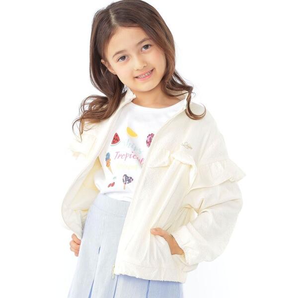 ZOZO問い合わせ番号:104174061ショップ:SHIPS KIDS，シップス キッズブランド:SHIPS，シップス商品名:SHIPS KIDS:100〜130cm / 〈UVカット〉ドライタッチ フリル ライト ブルゾンカテゴリ:ジャ...