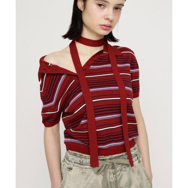 ZOZO問い合わせ番号:104174232ショップ:SLY，スライブランド:SLY，スライ商品名:HG KNIT POLO TOPS ハイゲージニットポロトップス 春服カテゴリ:トップス>ポロシャツブランド品番:030JSZ70-20...